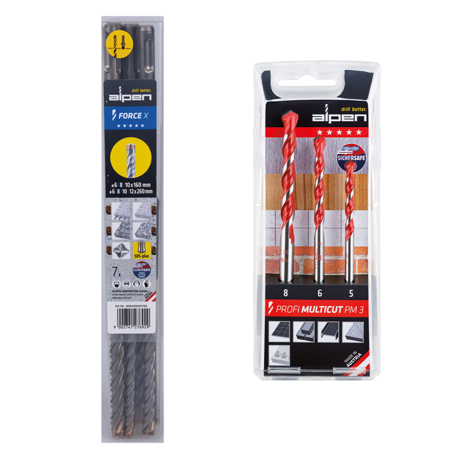 Pack Brocas Force X + Multicut Alpen - Isesa.cl