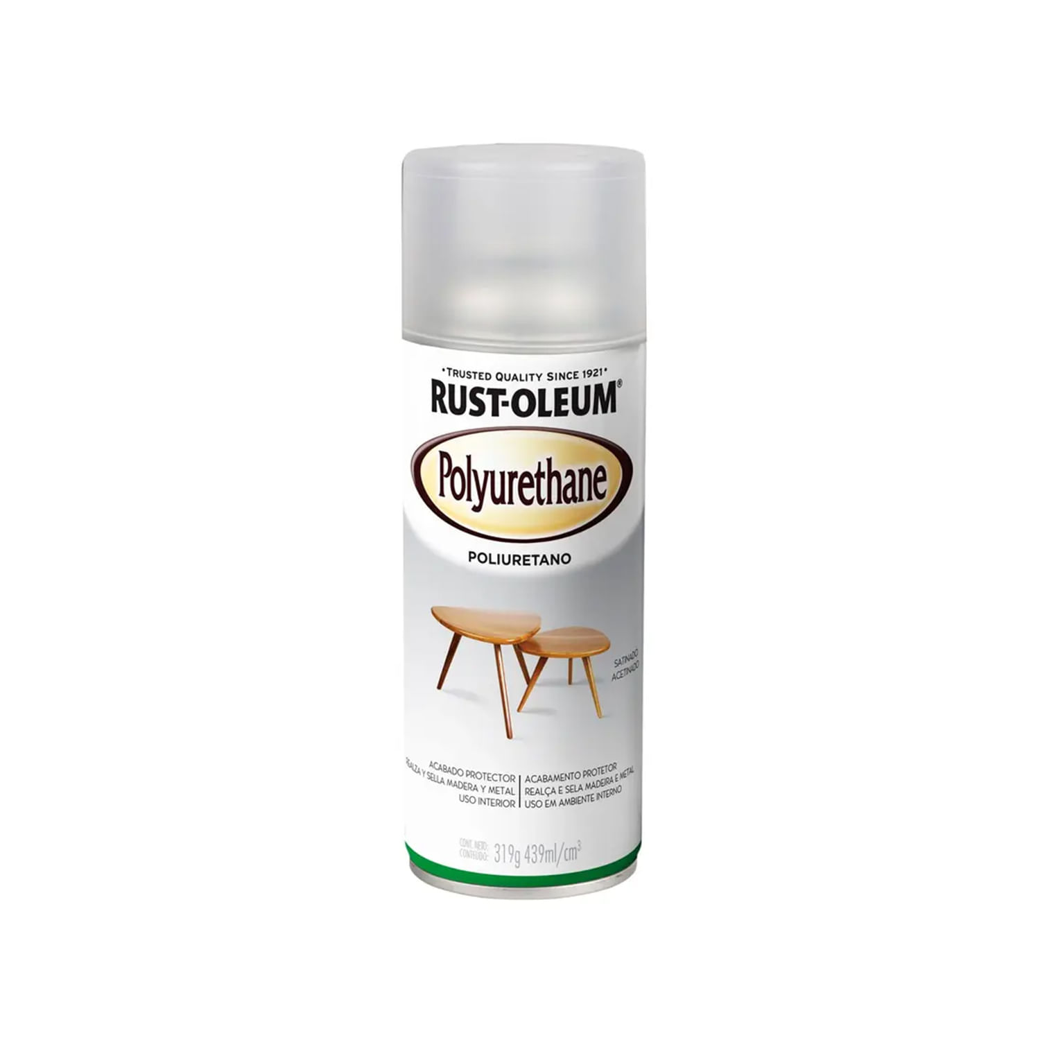 Pintura en Spray Poliuretano Transparente Satinado 312 g - Isesa.cl